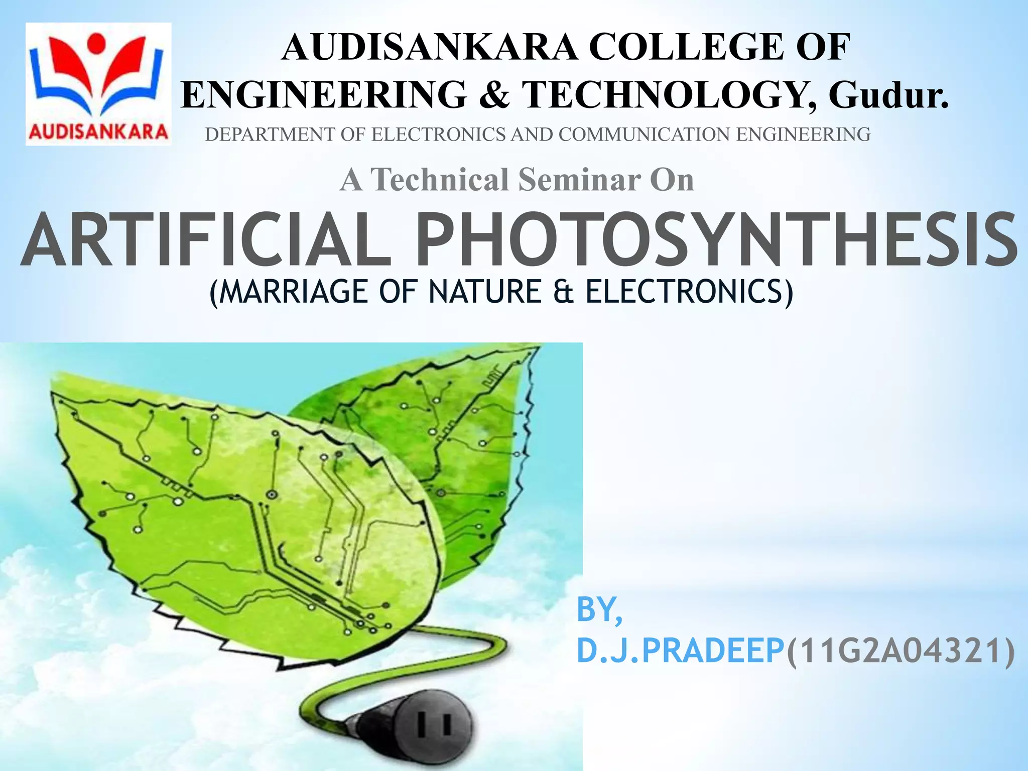 Artificial photosynthsis (3) | PPTX