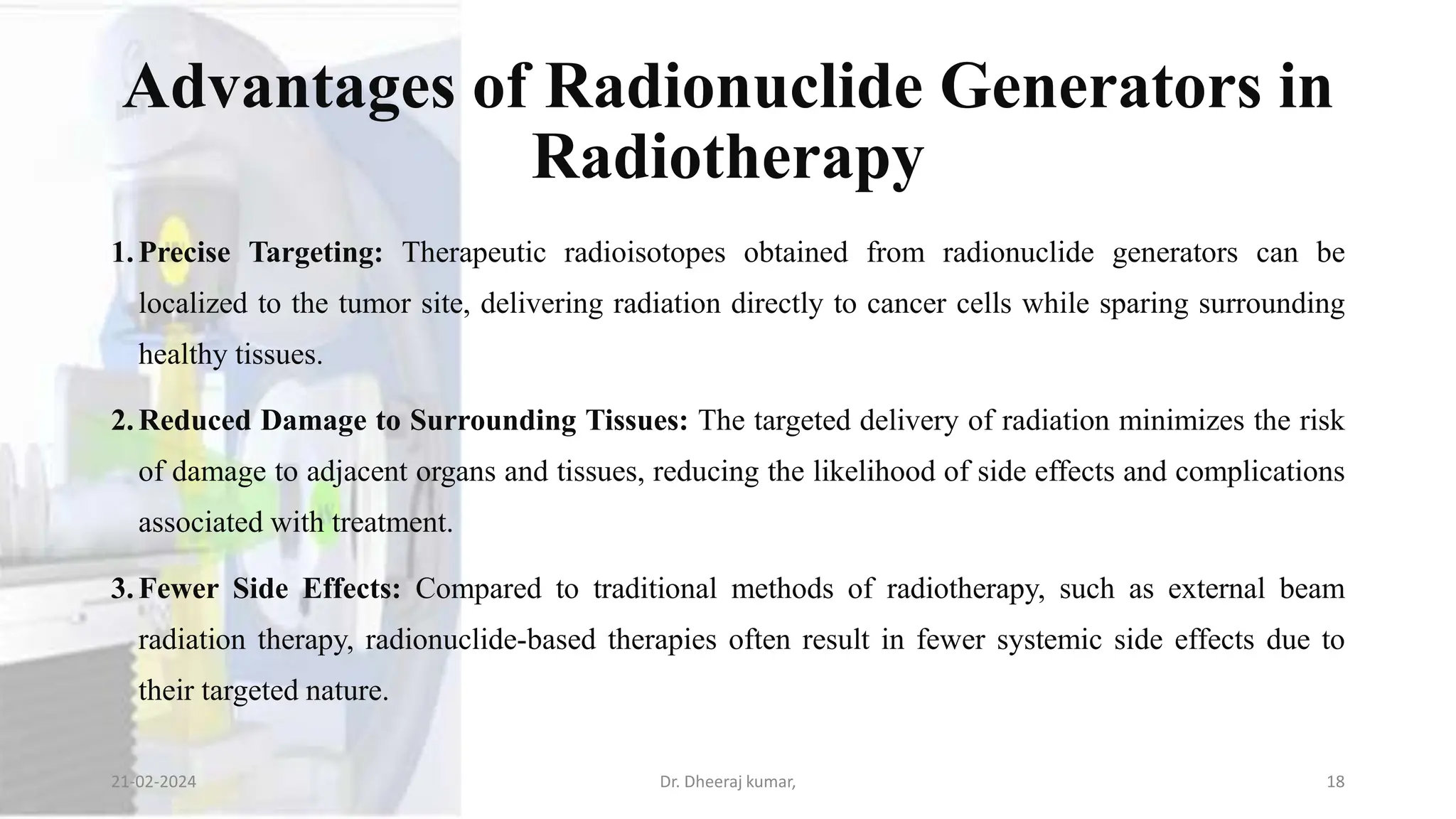 Artificial Radionuclide Generators in Medicine Applications in Radiotherapy.pptx
