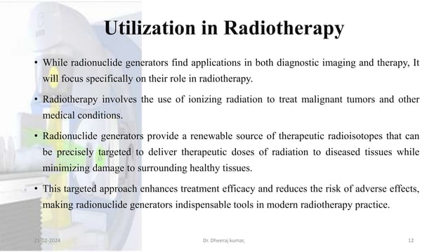 Artificial Radionuclide Generators in Medicine Applications in Radiotherapy.pptx