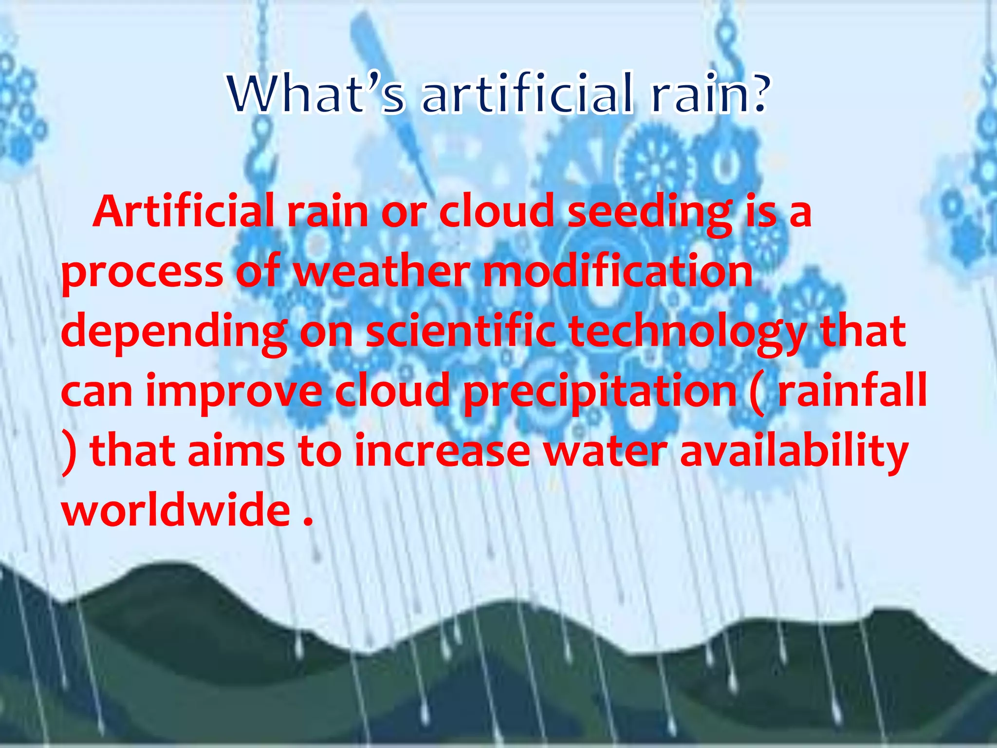 Artificial rain | PPSX