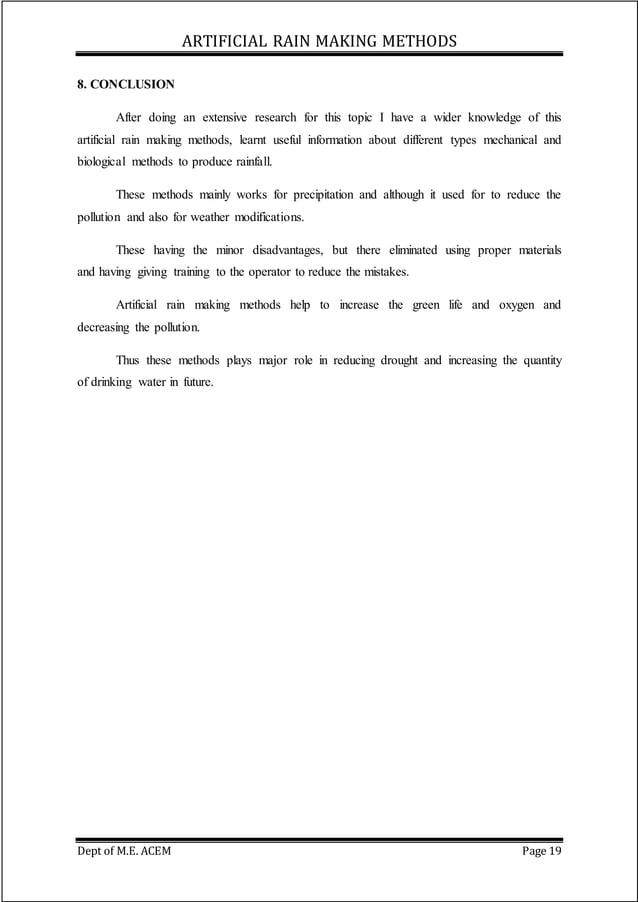 Artificial rain making methods seminor report | DOCX | Agriculture ...