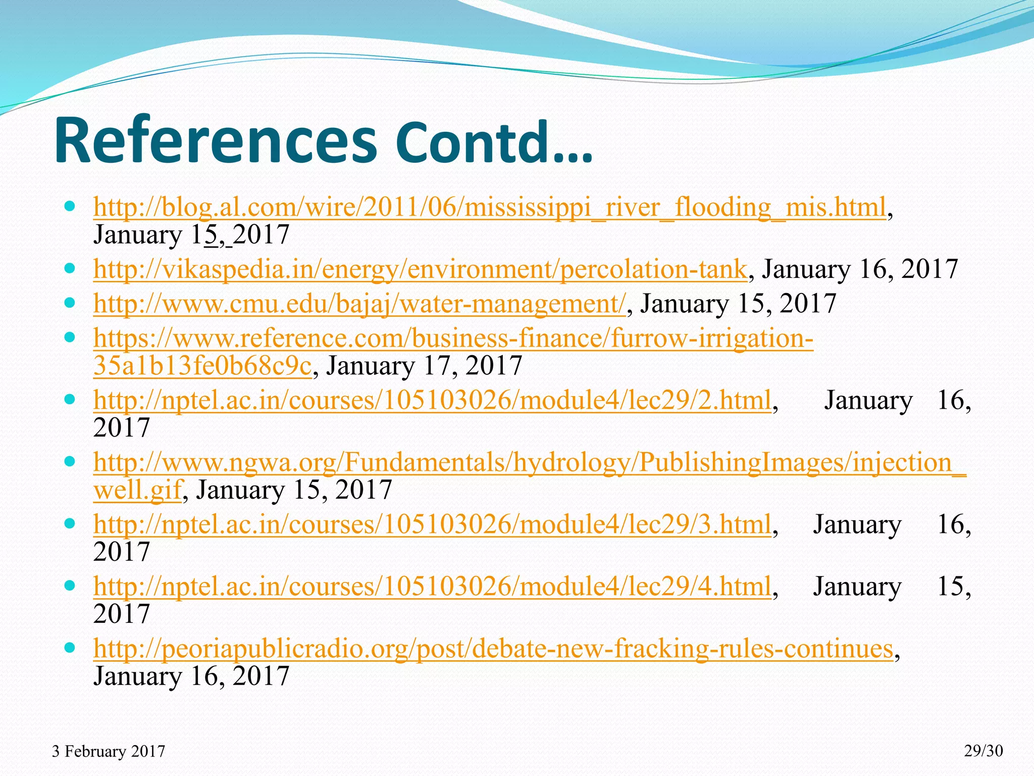 Artificial recharge of groundwater | PPTX