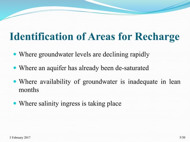 Artificial Recharge Of Groundwater Pptx Geology Science