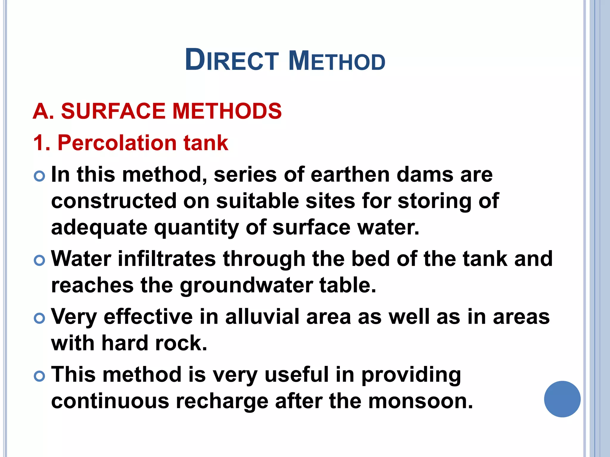 ARTIFICIAL RECHARGE OF GROUNDWATER | PPTX