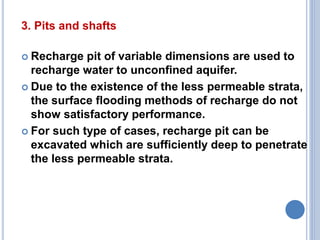 ARTIFICIAL RECHARGE OF GROUNDWATER | PPTX
