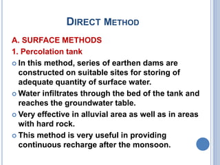 ARTIFICIAL RECHARGE OF GROUNDWATER | PPTX