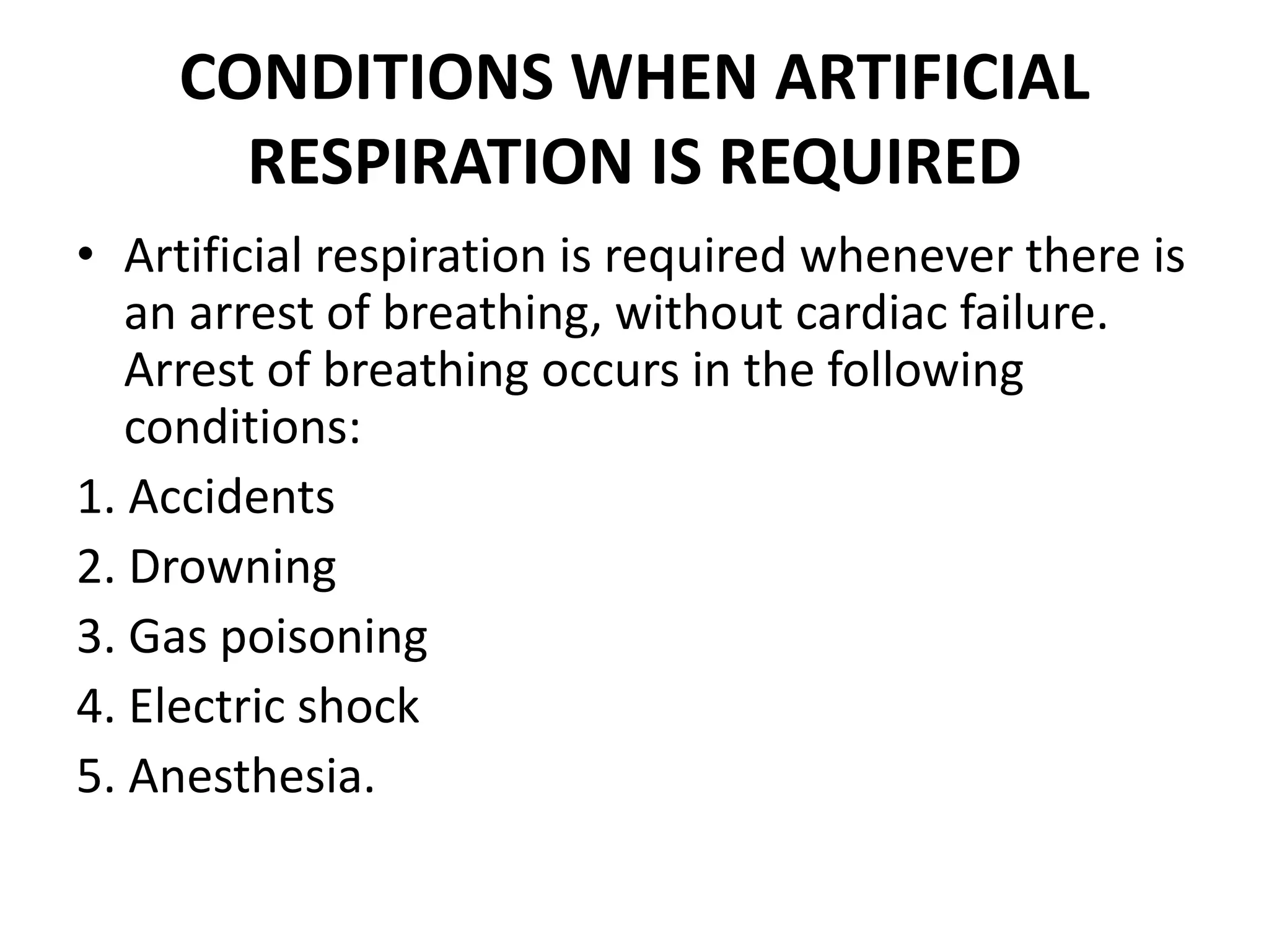 Artificial respiration | PPTX