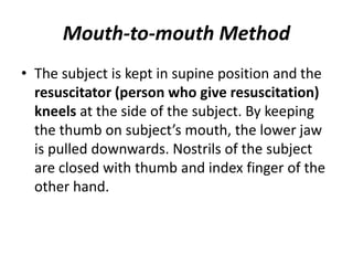 Artificial respiration | PPTX
