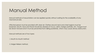artificial respiration artificial respiration physiology | PPTX