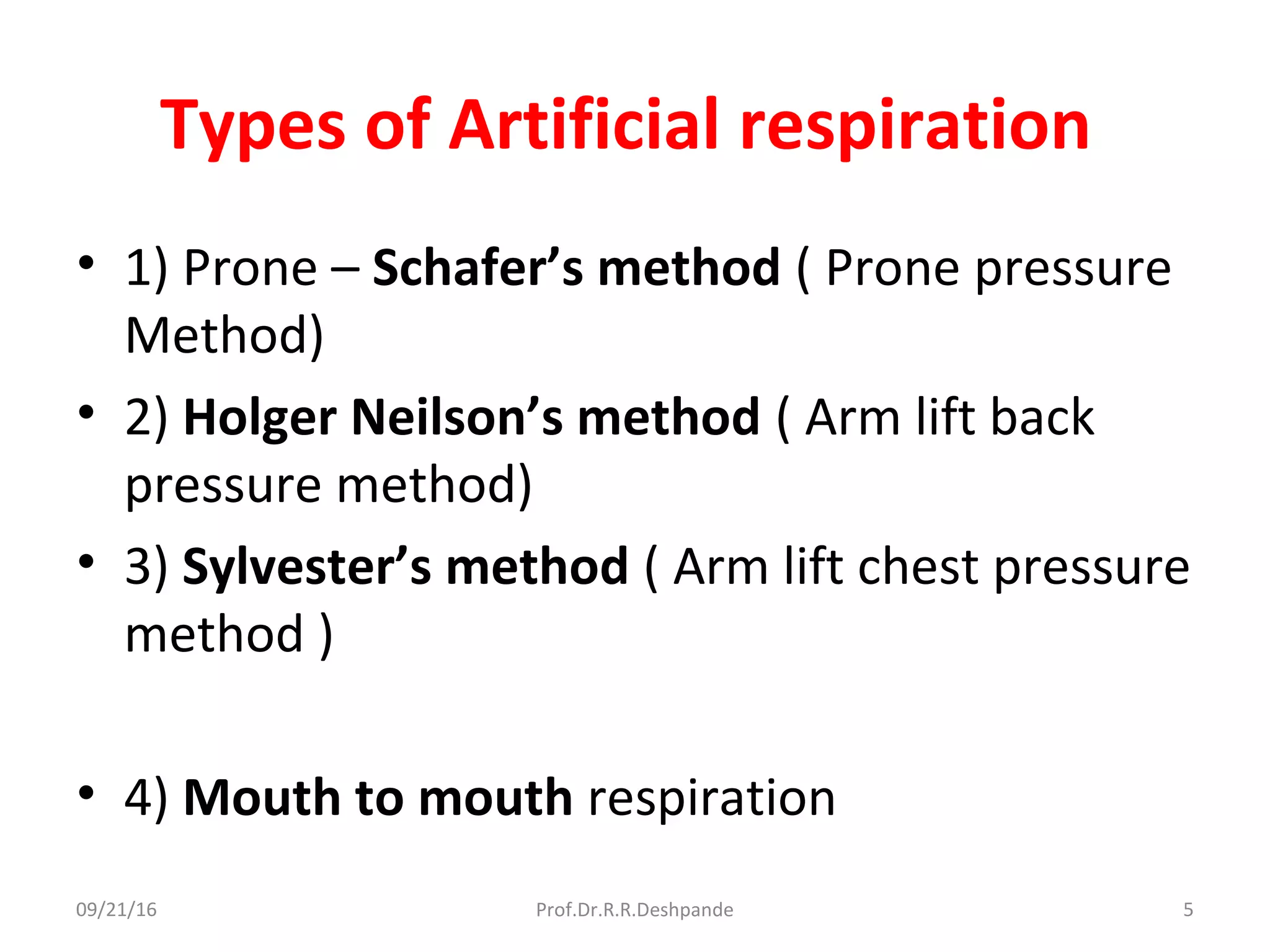 Artificial respiration | PPT