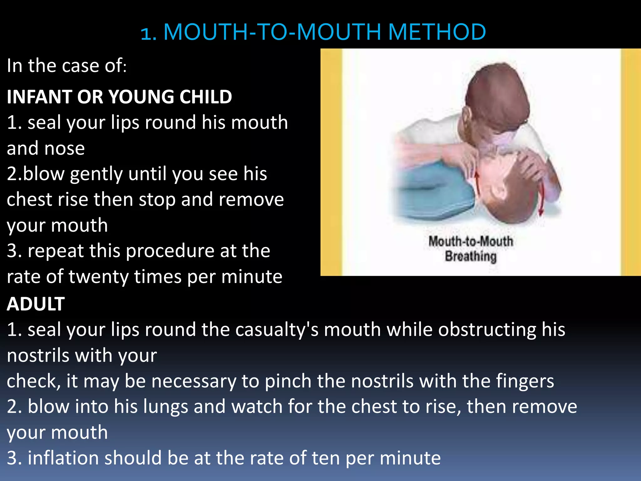 Artificial respiration and resuscitation methods | PPTX