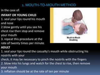 Artificial respiration and resuscitation methods | PPTX