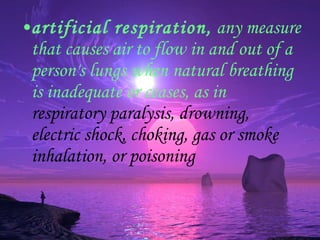 Artificial respiration by a.s.a.suvec | PPT