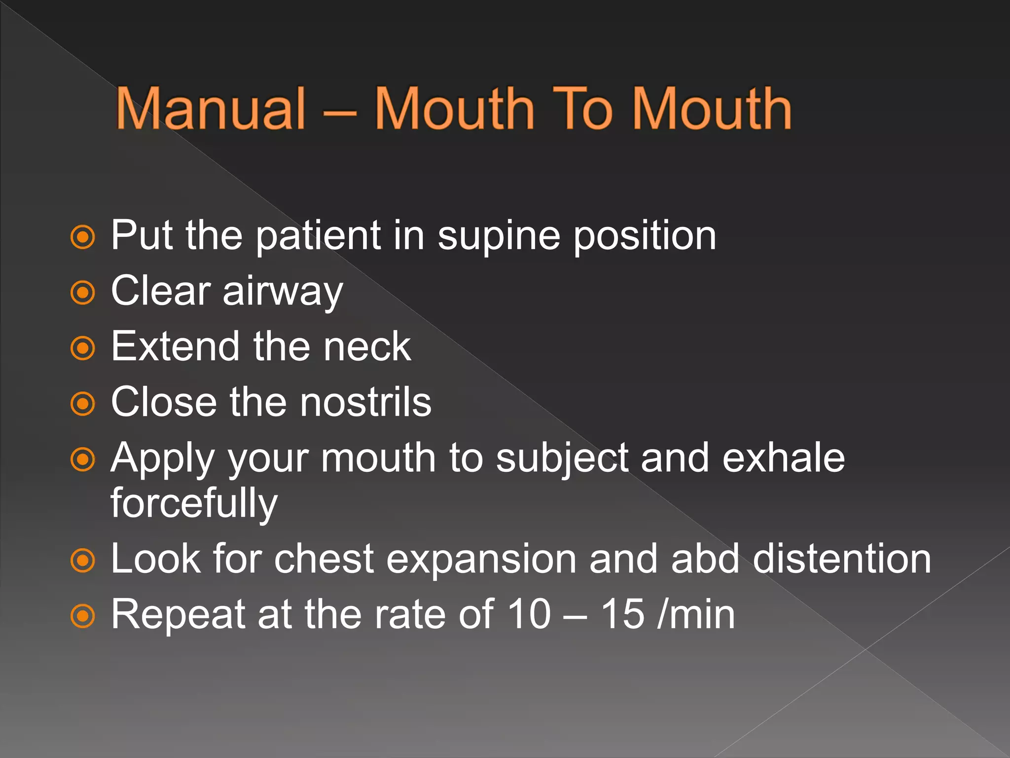 Artificial respiration & cpr | PPTX