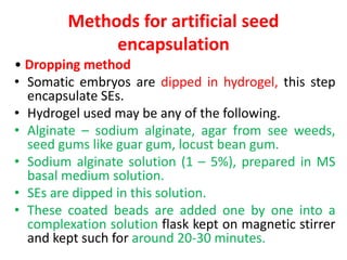 Artificial seed | PPTX