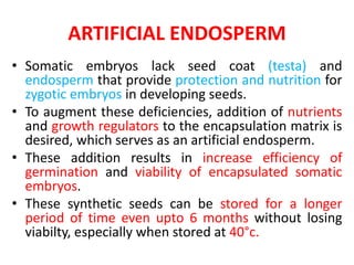 Artificial seed | PPTX