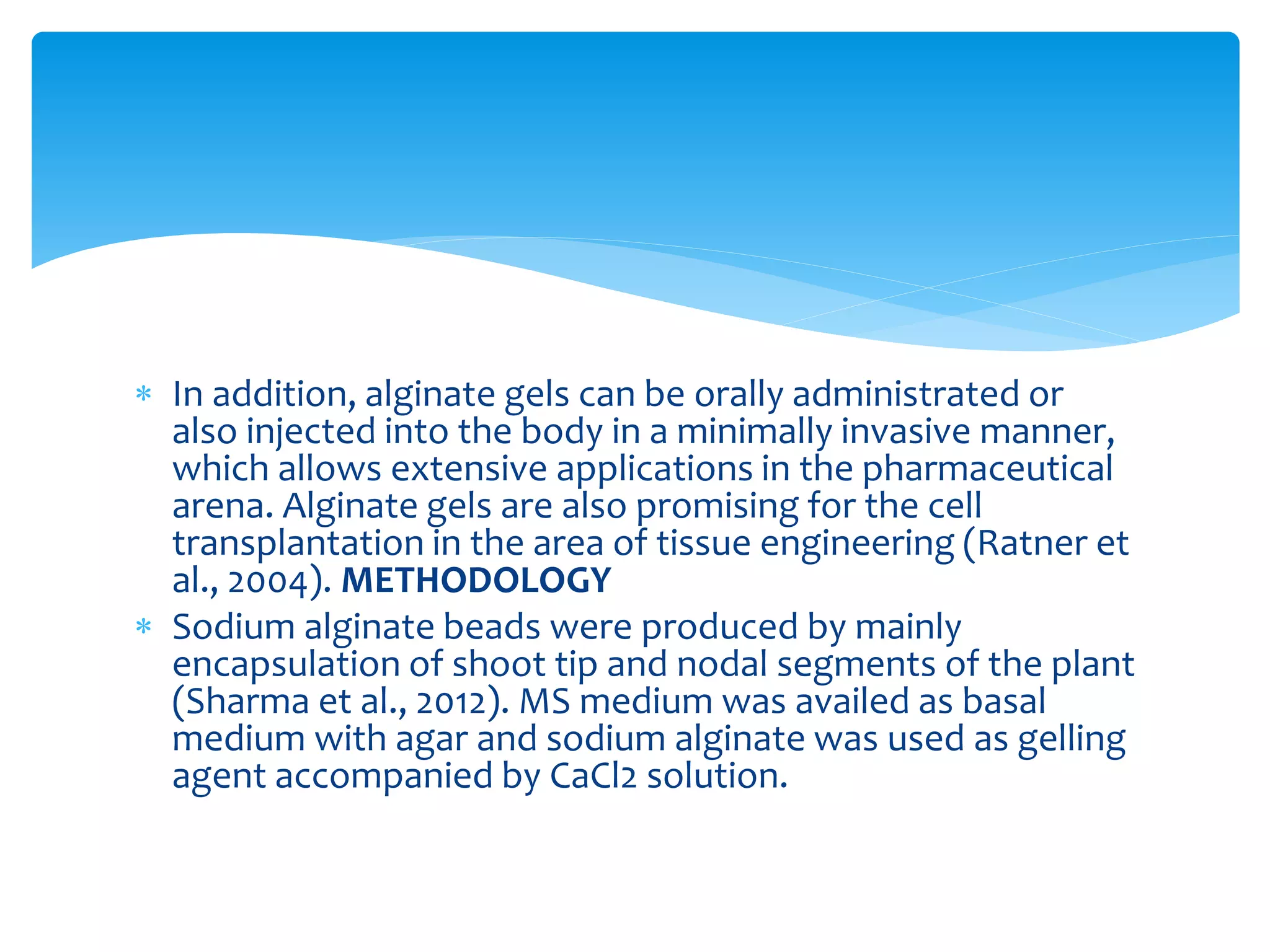 Artificial seed encapsulation of chilly seeds | PPT