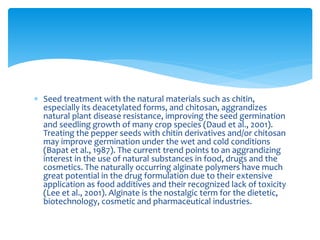 Artificial seed encapsulation of chilly seeds | PPT