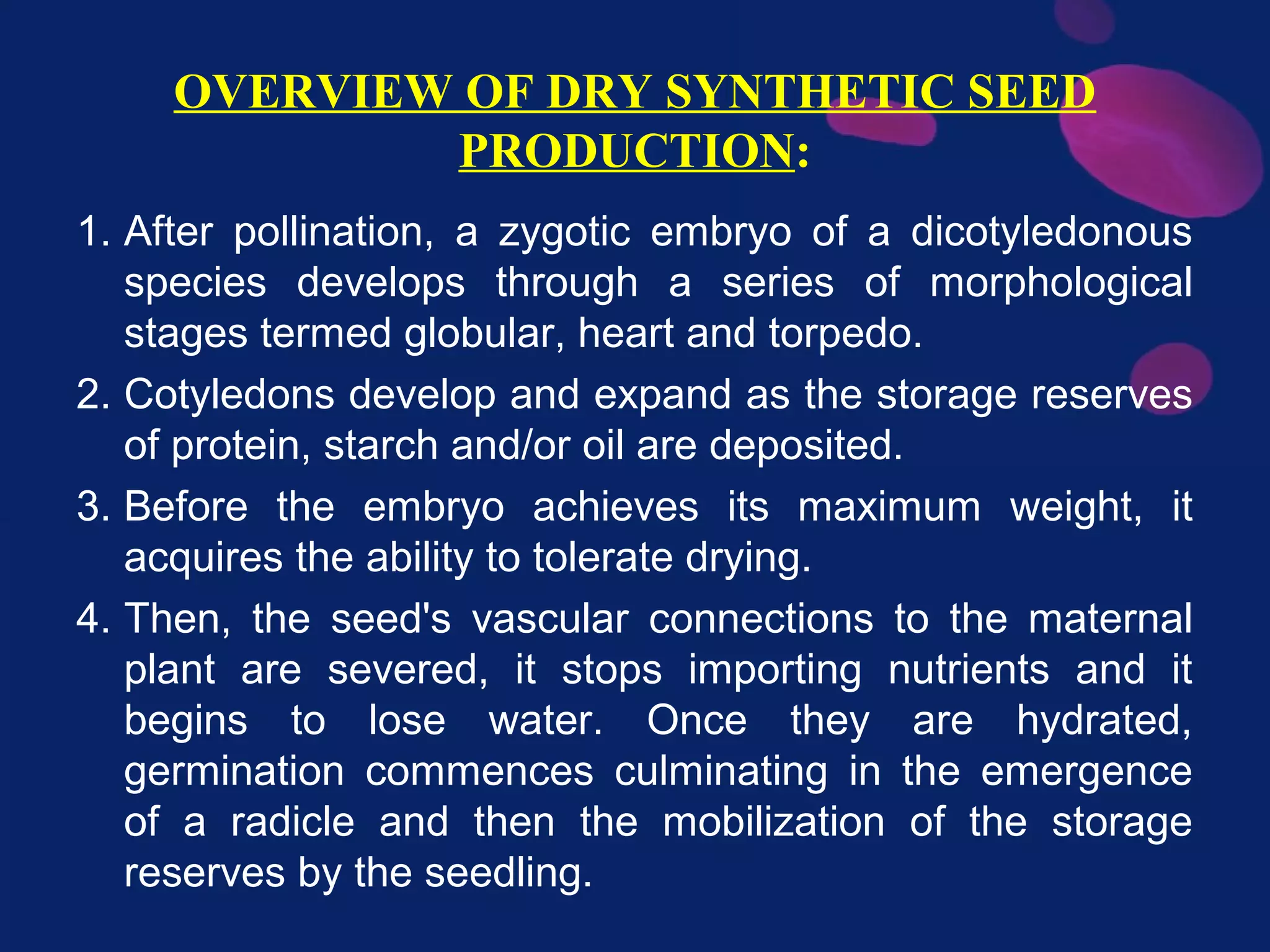 Artificial seed & and their application | PPT
