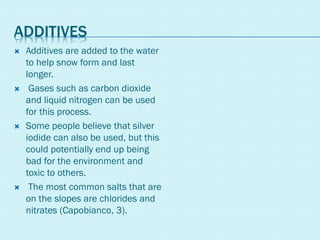 Artificial snow | PPTX