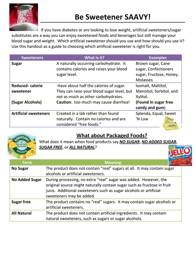 Artificial Sweetener | PDF