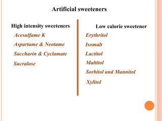 Artificial sweeteners | PDF