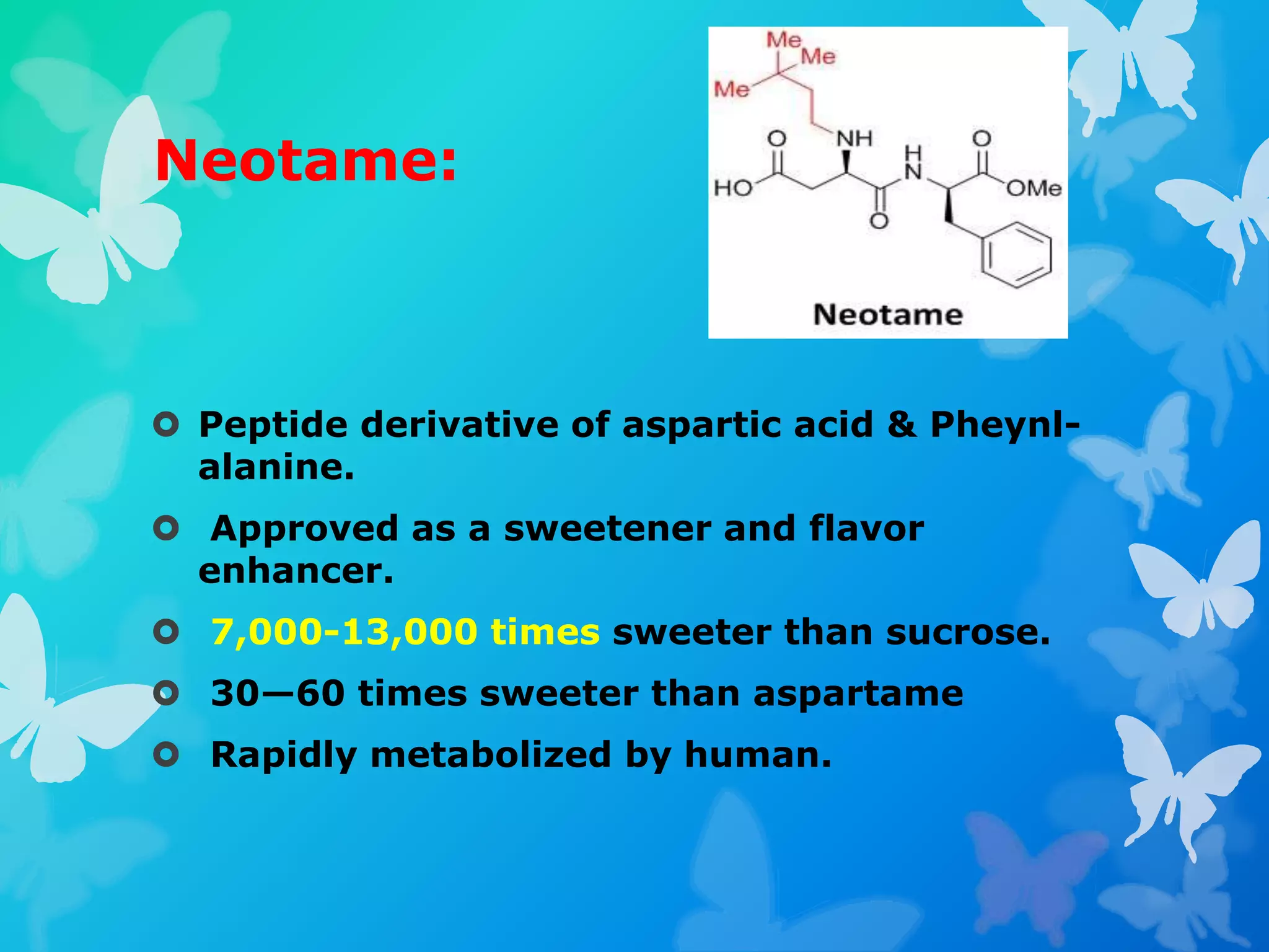 Artificial sweeteners | PPTX