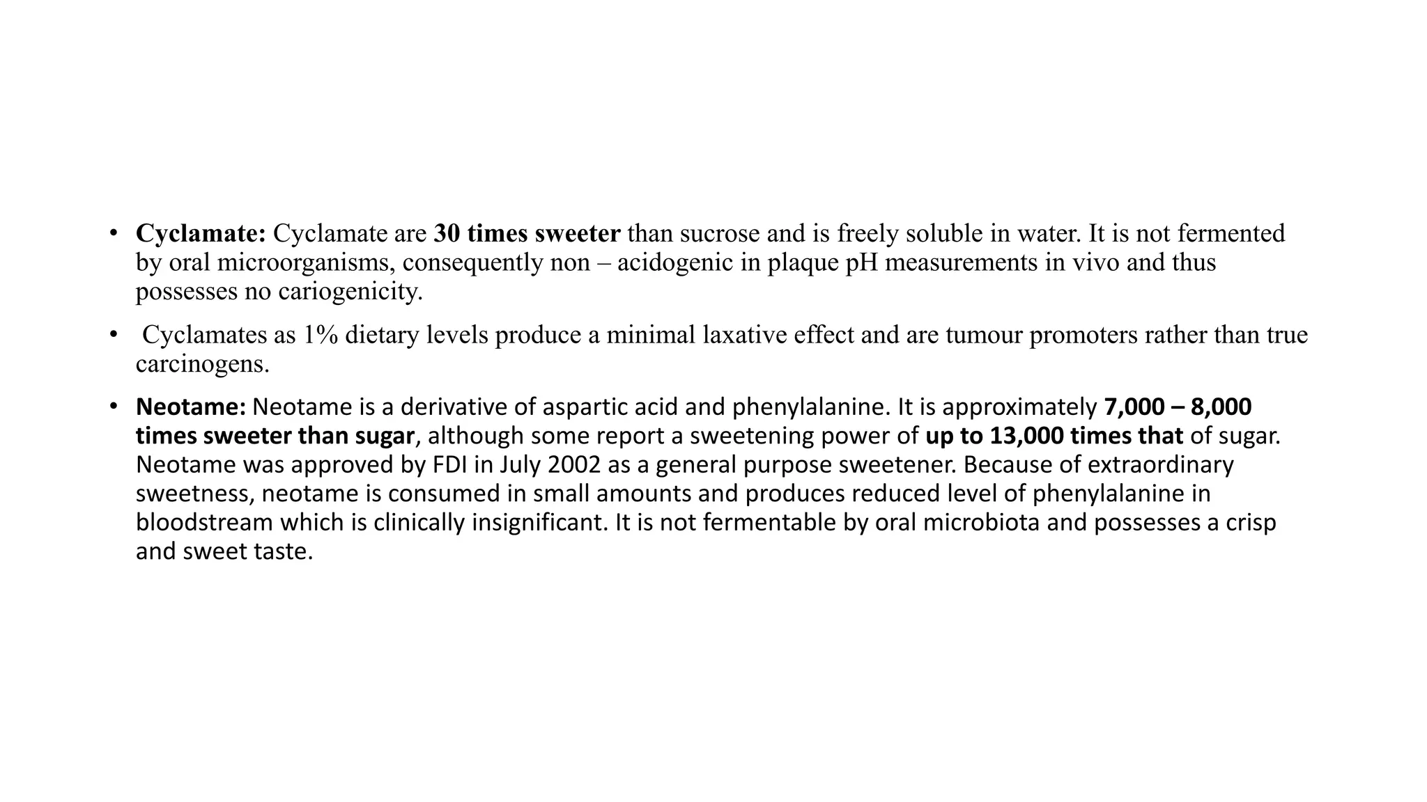 artificial sweeteners and plant sweeteners | PPTX
