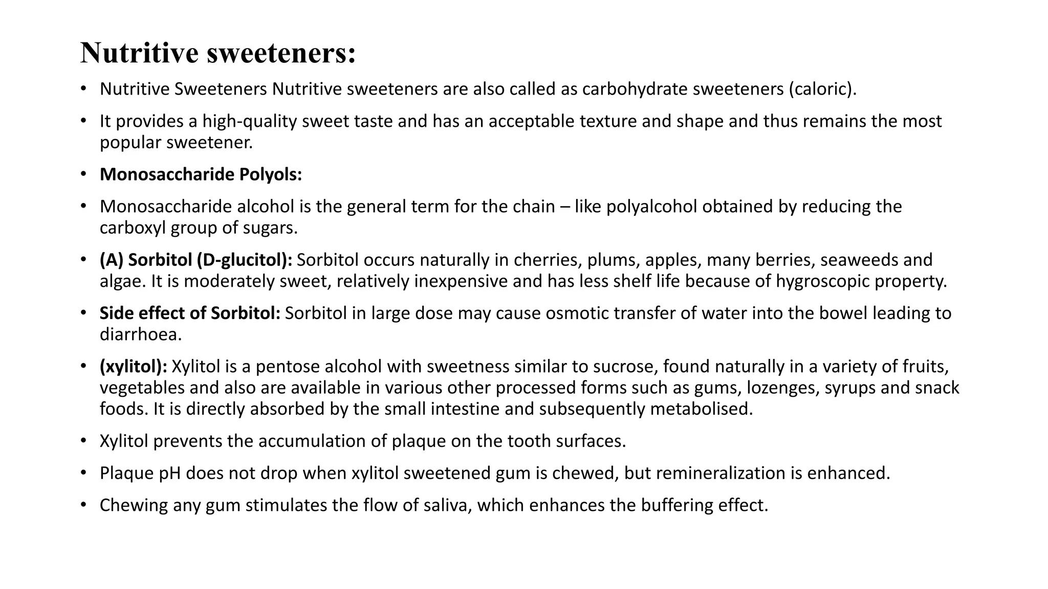 artificial sweeteners and plant sweeteners | PPTX