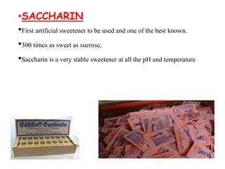 Novel Artificial sweeteners | PPTX