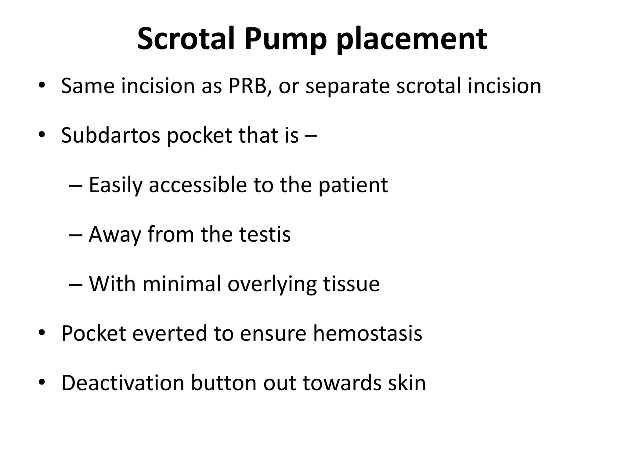 Artificial urinary sphincter - Operative | PPTX