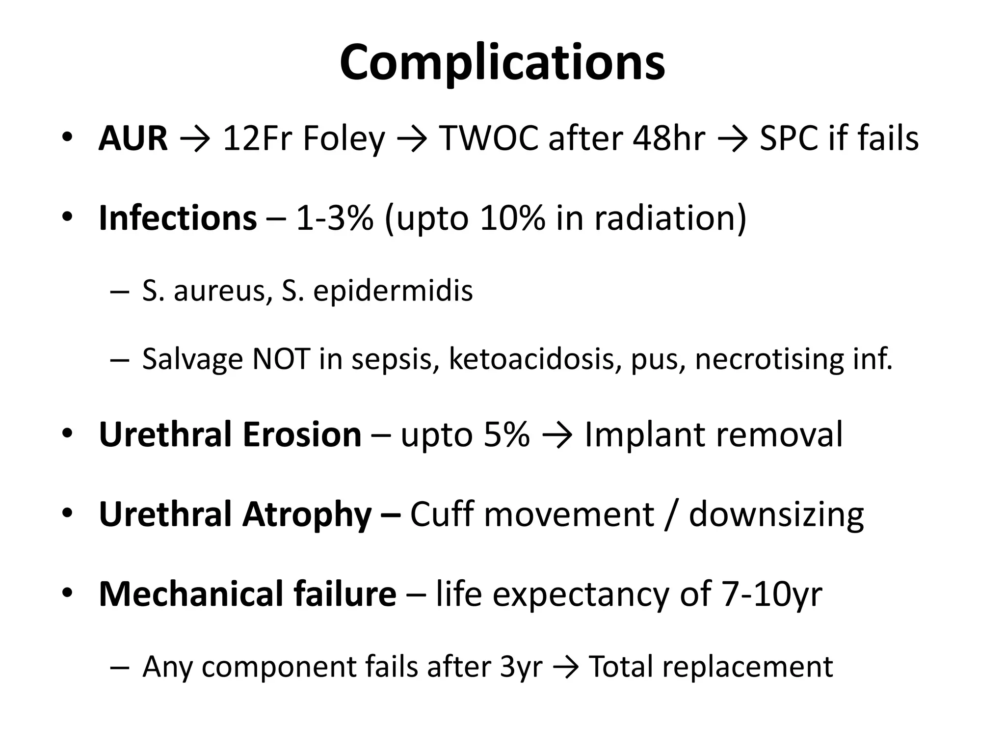 Artificial urinary sphincter - Operative | PPTX