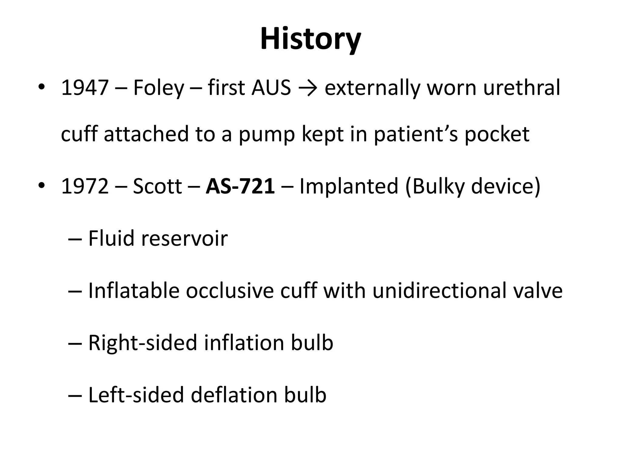 Artificial urinary sphincter - Operative | PPTX