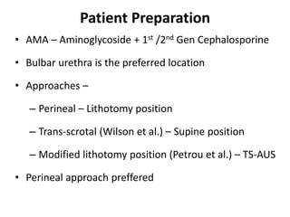 Artificial urinary sphincter - Operative | PPTX