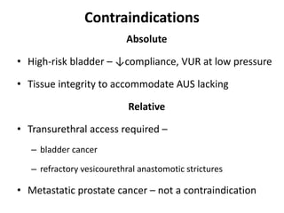 Artificial urinary sphincter - Operative | PPTX