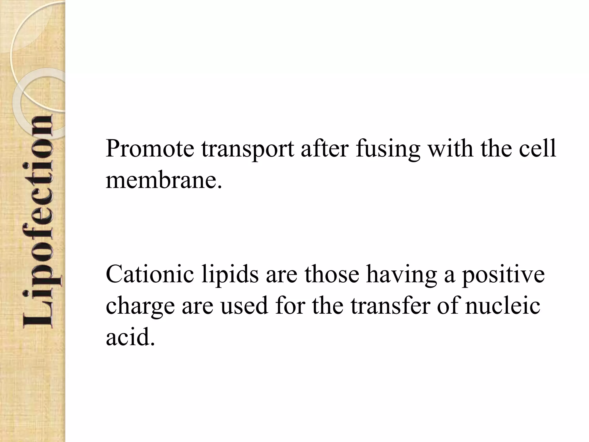 ARTIFICIAL VECTORLESS GENE TRANSFER METHODS | PPTX