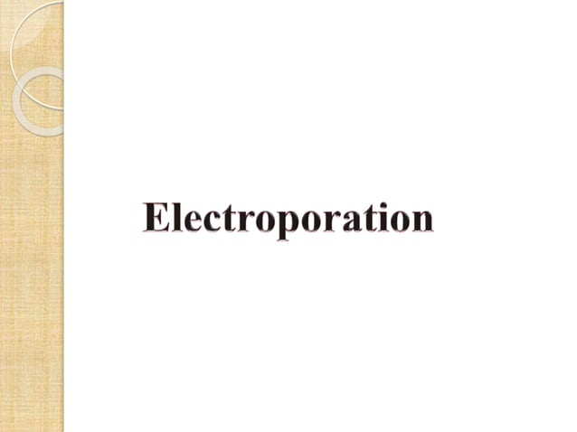ARTIFICIAL VECTORLESS GENE TRANSFER METHODS | PPTX | Chemistry | Science