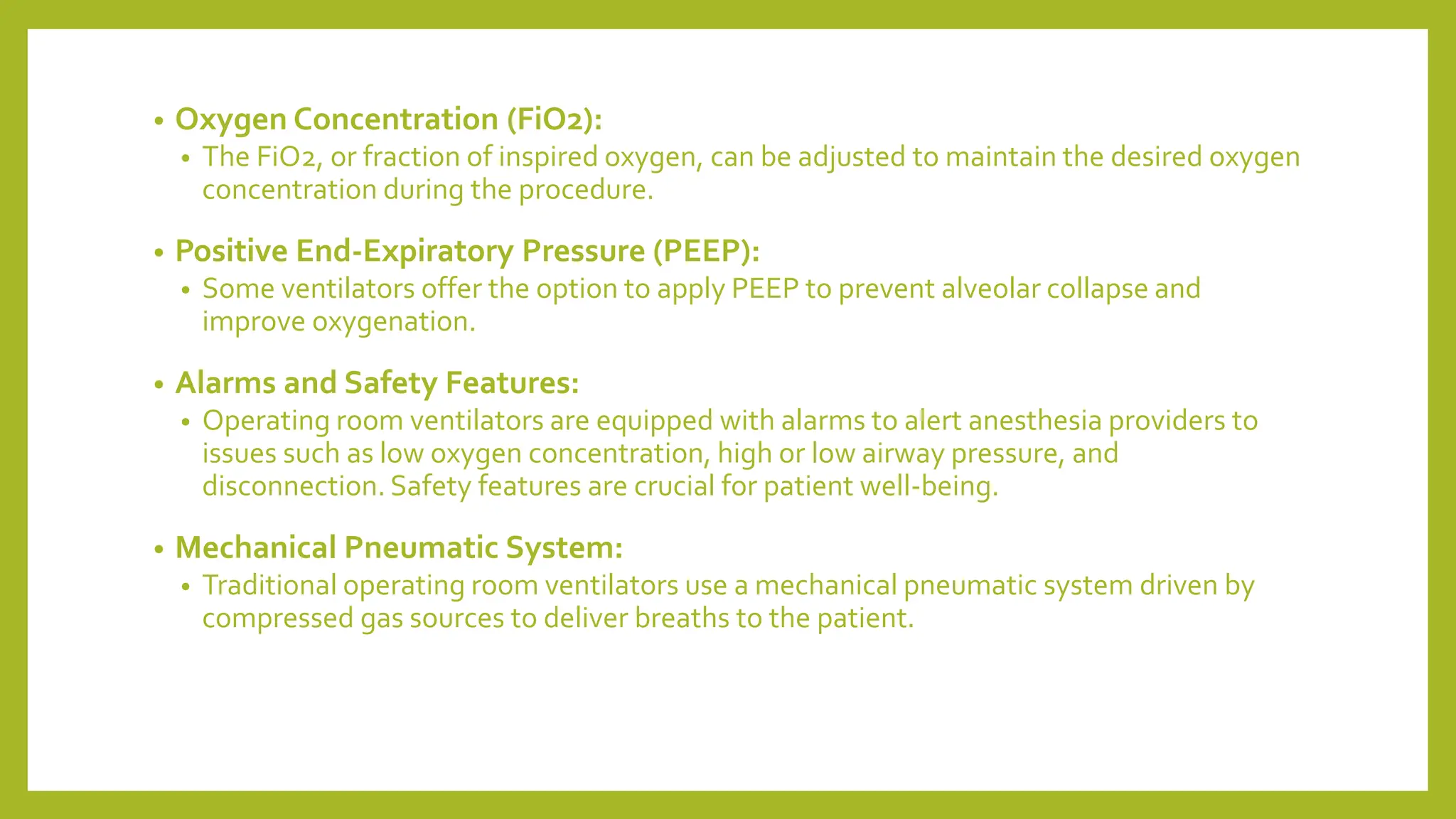 ARTIFICIAL VENTILATION- ventilator equip | PPTX