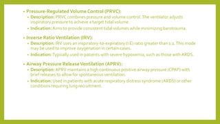ARTIFICIAL VENTILATION- ventilator equip | PPTX