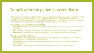 ARTIFICIAL VENTILATION- ventilator equip | PPTX