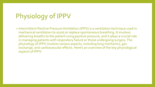ARTIFICIAL VENTILATION- ventilator equip | PPTX