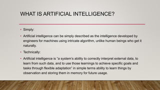 Artificial intelligence | PPTX