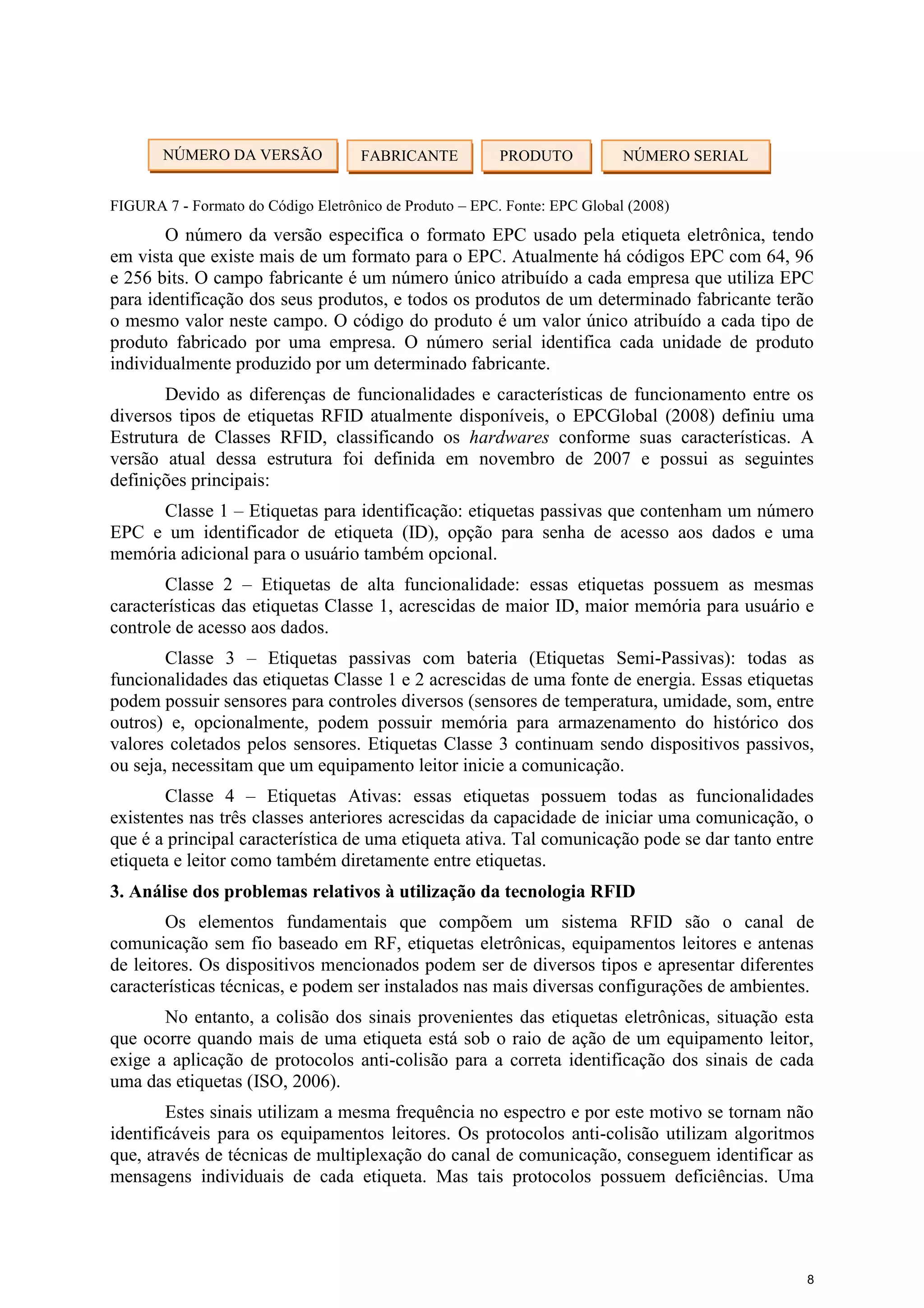 ANÁLISE DE PROBLEMAS E SOLUÇÕES PROPOSTAS PARA USO DA TECNOLOGIA RFID ...