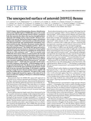 Asteroid 101955 Bennu