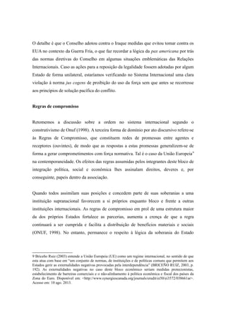 Aspectos normativos da política internacional contemporânea segundo o ...