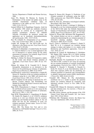 Determination of eye irritation potential of low-irritant products ...