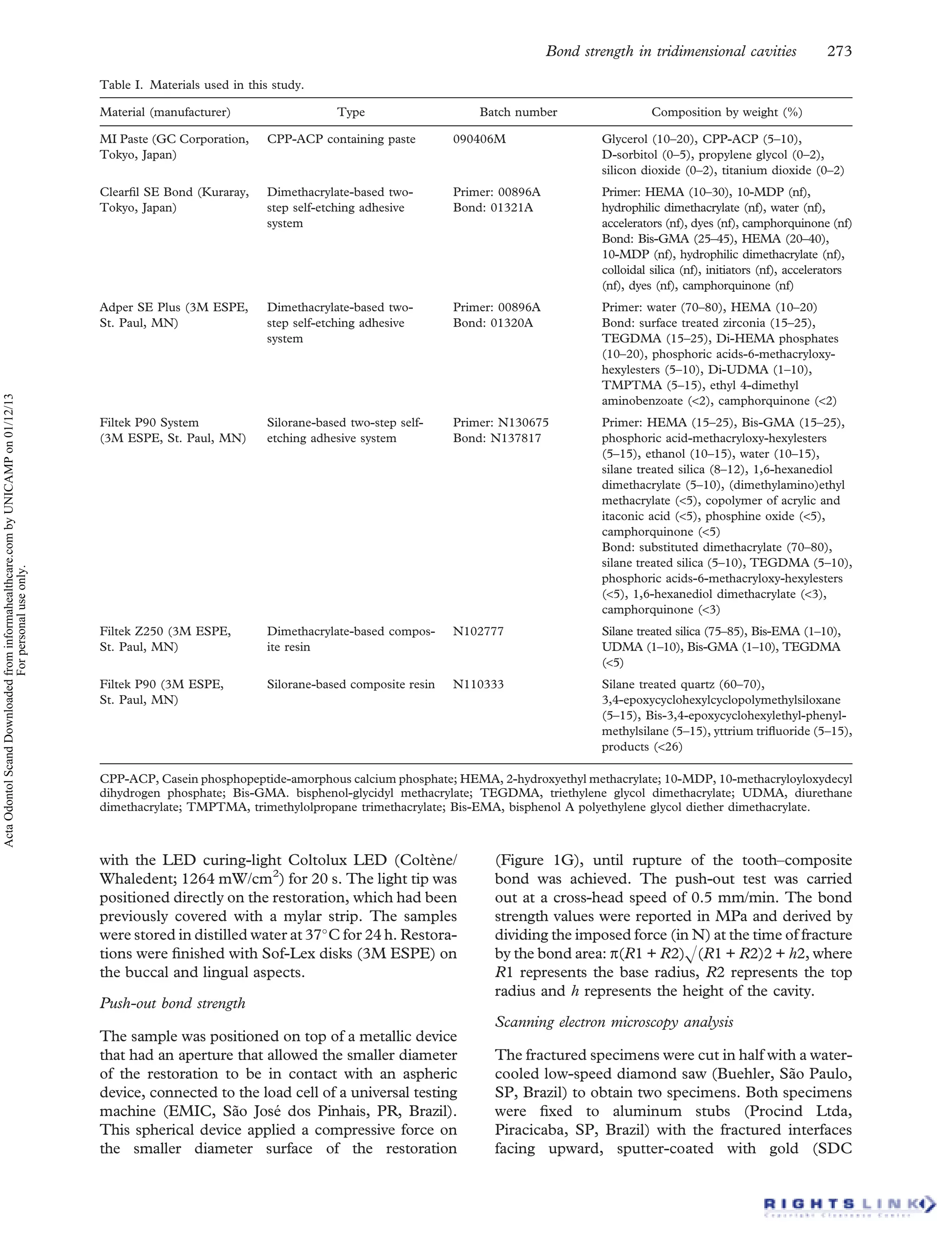 CPP-ACP bond strength | PDF