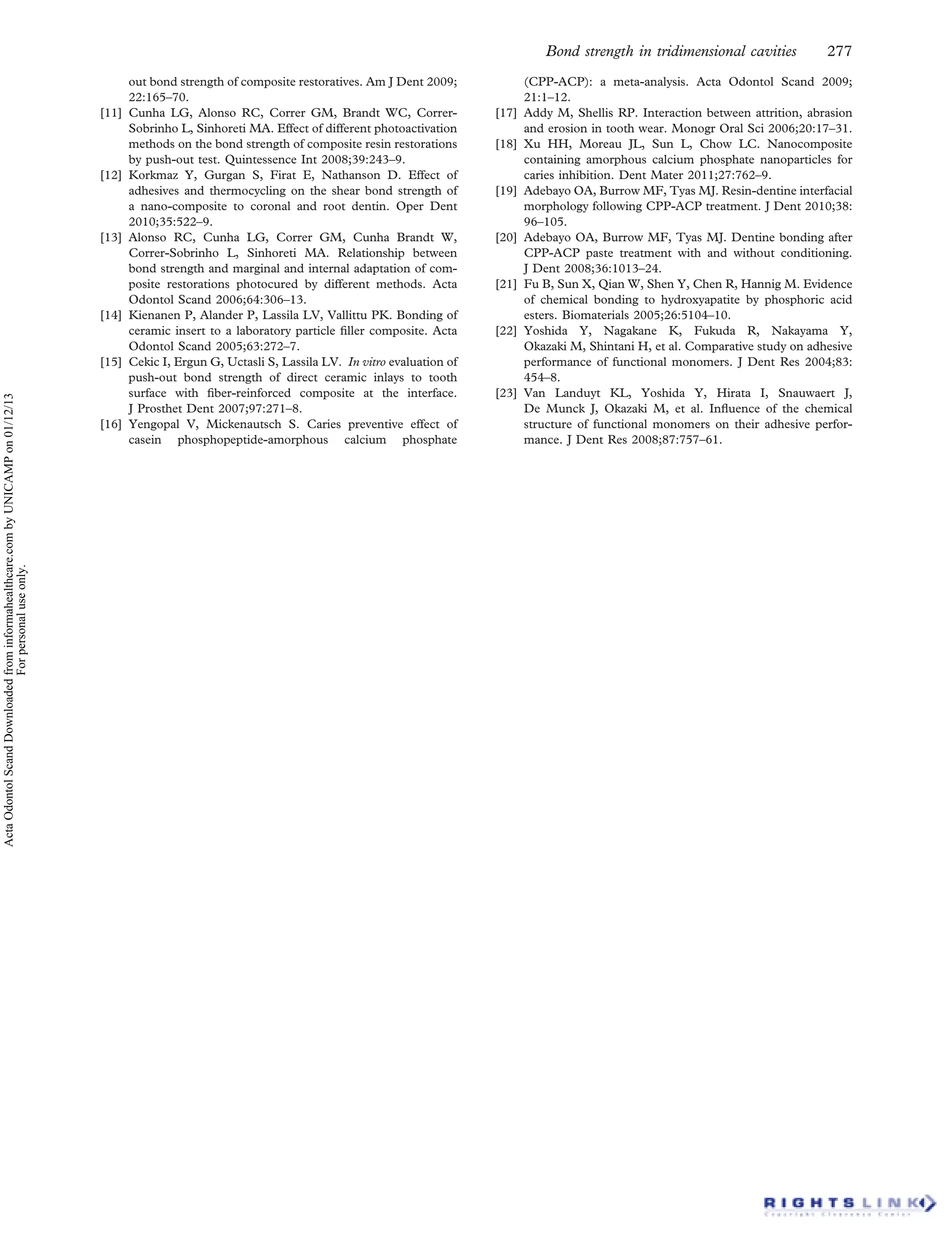 CPP-ACP bond strength | PDF