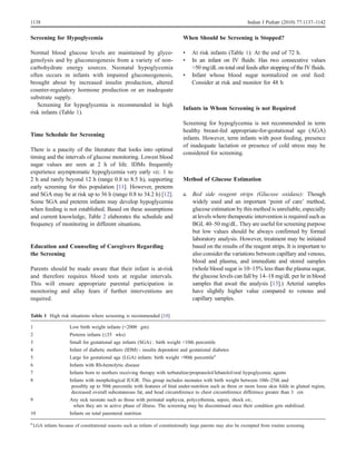 Hypoglycemia in the Newborn | PDF