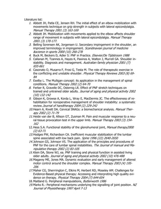 Exercise therapy with the PNF concept | PDF